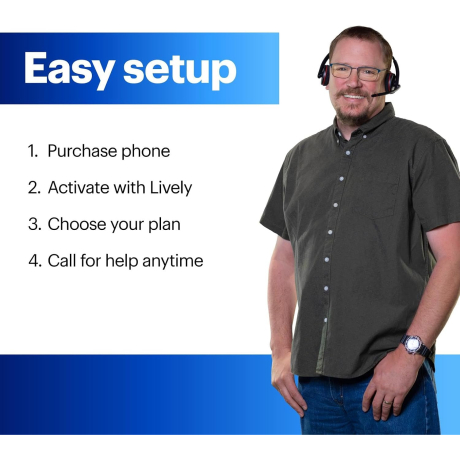 Lively Jitterbug Smart4 Smartphone for Seniors - Cell Phone for Seniors ...