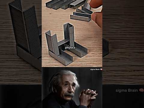 sigma physics teacher staples trick#alberteinstein #physics #staples # ...